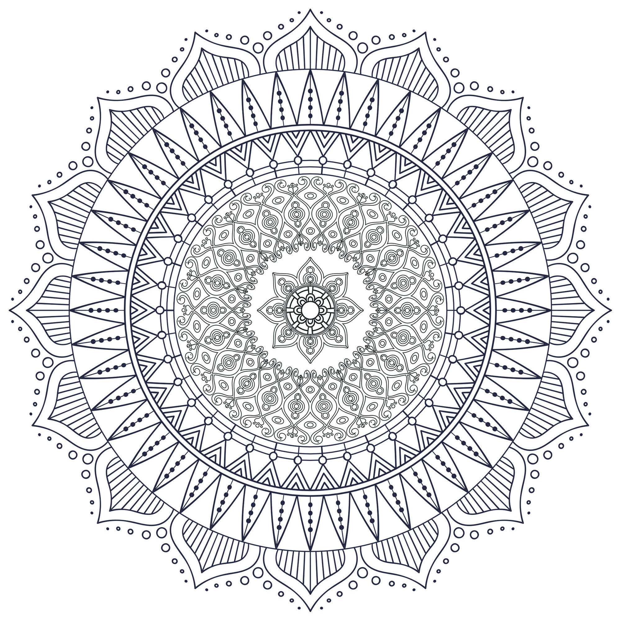 Difficult Zen Anti stress Mandala 7 Difficult Mandalas for Adults Difficult Zen Anti stress Mandala 7 Difficult Mandalas for Adults