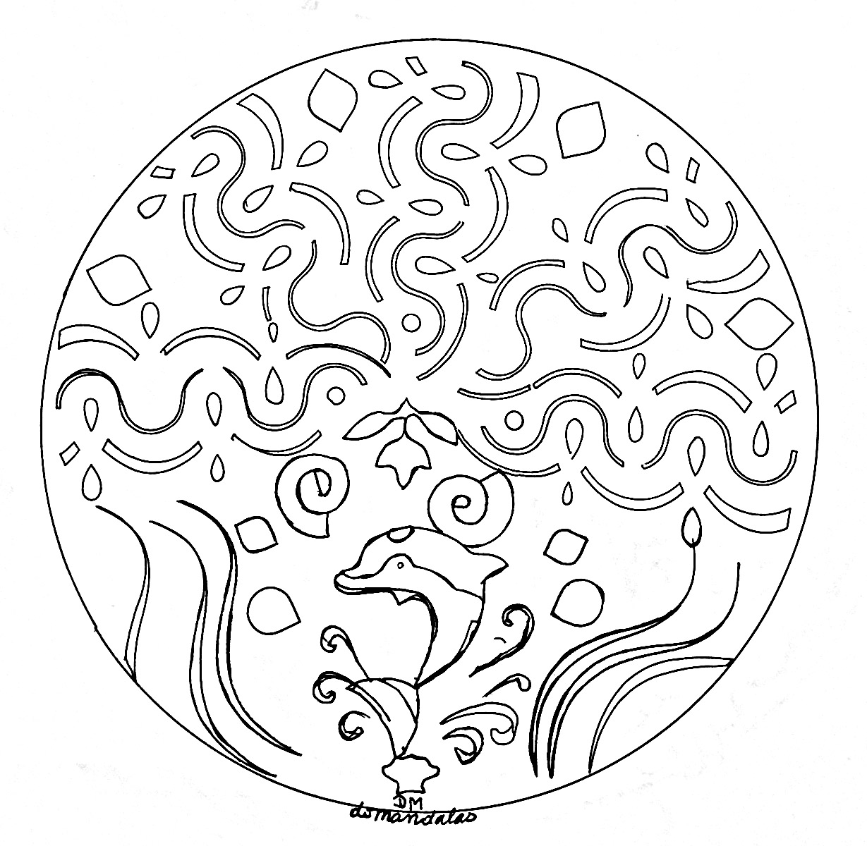 Ocean Mandalas Coloring Pages