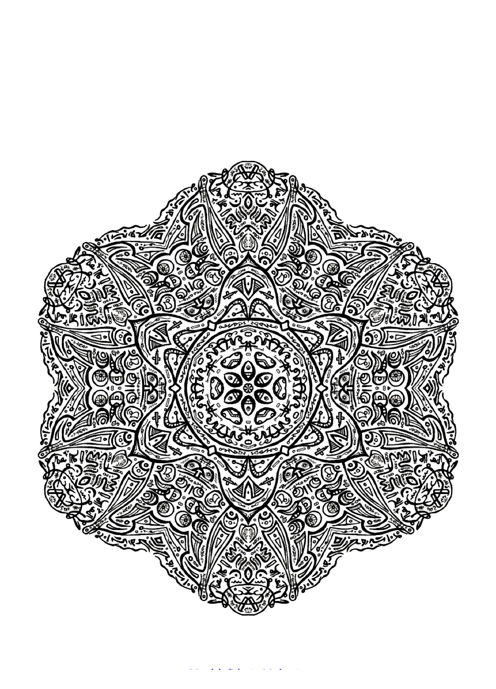 Mandala to color zen relax free - 21 - Zen & Anti-stress Mandalas