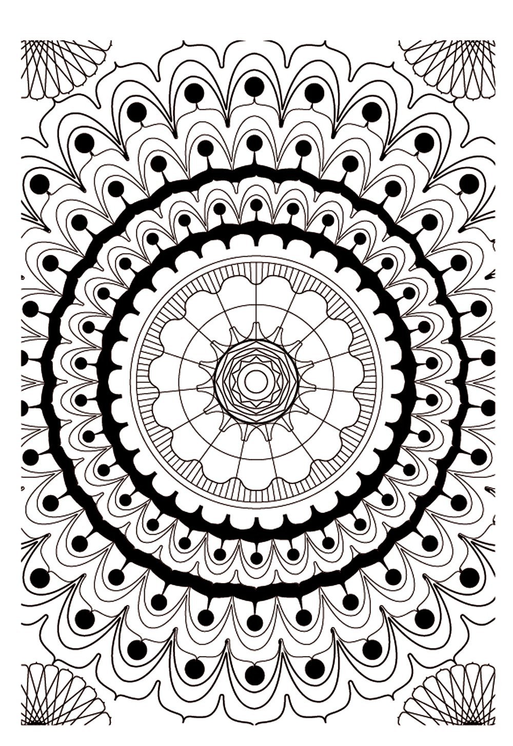 Mandala to color zen relax free - 9 - Zen & Anti-stress Mandalas